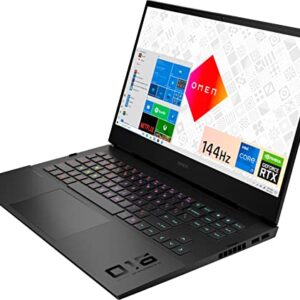 HP Omen 16 Gaming Laptop 16.1” FHD IPS 144Hz 7ms (100% sRGB) 11th Gen Intel 8-Core i7-11800H 32GB RAM 1TB SSD Geforce RTX 3060 6GB Backlit Thunderbolt Win11 Black + HDMI Cable