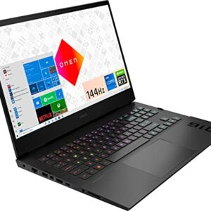 HP Omen 16 Gaming Laptop 16.1” FHD IPS 144Hz 7ms (100% sRGB) 11th Gen Intel 8-Core i7-11800H 32GB RAM 1TB SSD Geforce RTX 3060 6GB Backlit Thunderbolt Win11 Black + HDMI Cable