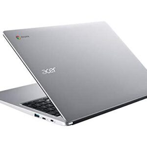 Acer 2022 Chromebook 315 15.6" Full HD 1080p IPS Touchscreen Laptop PC, Intel Celeron N4020 Dual-Core Processor, 4GB DDR4 RAM, 64GB eMMC, Webcam, WiFi, 12 Hrs Battery Life, Chrome OS, Silver