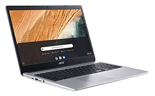 Acer 2022 Chromebook 315 15.6" Full HD 1080p IPS Touchscreen Laptop PC, Intel Celeron N4020 Dual-Core Processor, 4GB DDR4 RAM, 64GB eMMC, Webcam, WiFi, 12 Hrs Battery Life, Chrome OS, Silver