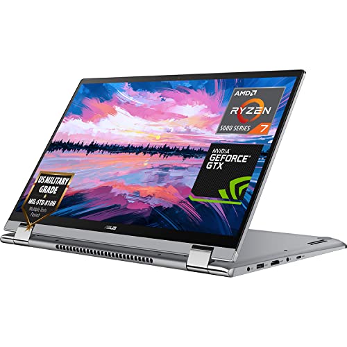 ASUS Zenbook 2-in-1 Laptop, 15.6 inch FHD Touchscreen, AMD Ryzen 7 5700U Processor (Beats i9-10885H), NVIDIA GeForce MX450, Backlit KYB, Harman/Kardon, Wi-Fi Master, Win 11 (8GB RAM | 1TB PCIe SSD)