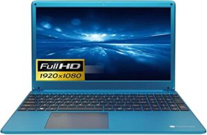 gateway 15.6″ ultra slim notebook, fhd, intel core i3-1115g4, dual core, 8gb memory, 256gb ssd, tuned by thx, 1.0mp webcam, hdmi, fingerprint scanner, cortana, windows 10 home, blue