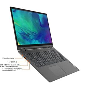 Lenovo Newest ideapad Flex 5 2-in-1 Laptop, AMD Ryzen 7 5700U(>i7-10750H) , 15.6" Full HD 1080P IPS Touch-Screen, Fingerprint, Type-C, Wi-Fi 6, Webcam (16GB RAM | 1TB PCIe SSD)