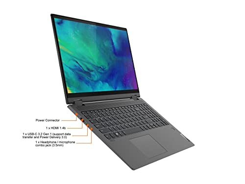 Lenovo Newest ideapad Flex 5 2-in-1 Laptop, AMD Ryzen 7 5700U(>i7-10750H) , 15.6" Full HD 1080P IPS Touch-Screen, Fingerprint, Type-C, Wi-Fi 6, Webcam (16GB RAM | 1TB PCIe SSD)