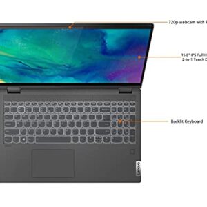 Lenovo Newest ideapad Flex 5 2-in-1 Laptop, AMD Ryzen 7 5700U(>i7-10750H) , 15.6" Full HD 1080P IPS Touch-Screen, Fingerprint, Type-C, Wi-Fi 6, Webcam (16GB RAM | 1TB PCIe SSD)