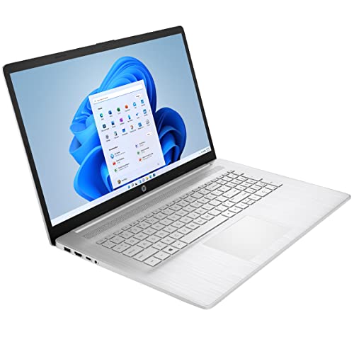 HP 2023 Newest 17 17.3" FHD Laptop Computer, 12th Gen Intel 10-Core i5-1235U, 64GB DDR4 RAM, 4TB SSD, AC WiFi, Bluetooth, Backlit Keyboard, Natural Silver, Windows 11, BROAG USB Extension Cable