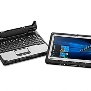 Panasonic Toughbook 33, CF-33, Intel i5-7300U, 12" QHD Touch+Digitizer, 8GB RAM, 256GB SSD, Webcam, 8MP Rear Camera, dGPS, 4G LTE, 2D Bar Laser, Dual Pass, Premium Keyboard, Win 10 Pro (Renewed)