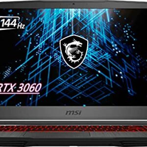 MSI GF65 15.6" 144hz Gaming Laptop - Intel Core i5-10500H NVIDIA GeForce RTX3060 Laptop GPU, Backlit Keyboard, Wi-Fi 6 Windows10. (16GB RAM|512GB PCIe SSD)