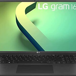 LG Gram 16" WQXGA Ultralight Laptop (2023 New) | 12-Core Intel i7-1260P | 2560x1600 IPS Screen | Backlit Key | Fingerprint | Thunderbolt4 | WiFi 6E | 16GB LPDDR5 RAM | 1TB SSD Storage | Win11 Pro