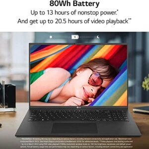 LG Gram 16" WQXGA Ultralight Laptop (2023 New) | 12-Core Intel i7-1260P | 2560x1600 IPS Screen | Backlit Key | Fingerprint | Thunderbolt4 | WiFi 6E | 16GB LPDDR5 RAM | 1TB SSD Storage | Win11 Pro