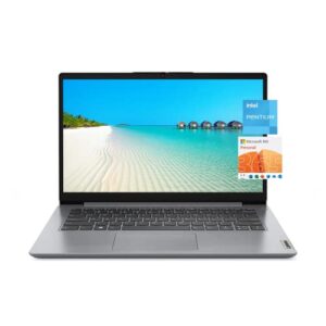 lenovo 2023 newest ideapad 1i 14″ hd ultra-light laptop, intel pentium n5030 4-core(beat n4020), 4gb ram, 128gb storage, stereo speakers, up to 10 hours, wifi, usb-a&c, 1 year microsoft 365, win11 s