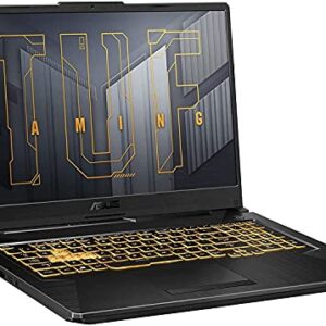 2022 Asus TUF FX706HE Gaming Laptop 17.3” 144Hz FHD Display Intel 6-Core i5-11260H 32GB DDR4 1TB NVMe SSD - NVIDIA GeForce RTX 3050Ti 4GB GDDR6 WiFi 6 - RGB Backlit Keyboard RJ45 Win 10 Pro