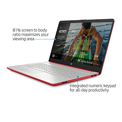 HP Newest Pavilion Intel Pentium Silver N5000 4GB 128GB SSD Windows 10 Laptop Red