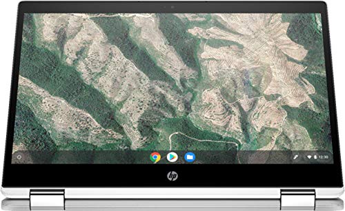 HP Chromebook x360-14" HD Touch - Celeron N4000-4GB - 32GB eMMC - Silver White