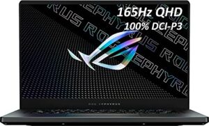 asus rog zephyrus 15.6″ qhd 165hz ips gaming laptop,amd ryzen 9 5900hs, nvidia geforce rtx 3070, wi-fi 6, rgb keyboard, bluetooth, eclipse grey + 32gb sd card (40gb ram | 2tb pcie ssd)