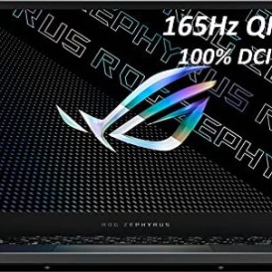 ASUS ROG Zephyrus 15.6" QHD 165Hz IPS Gaming Laptop,AMD Ryzen 9 5900HS, NVIDIA GeForce RTX 3070, Wi-Fi 6, RGB Keyboard, Bluetooth, Eclipse Grey + 32GB SD Card (40GB RAM | 2TB PCIe SSD)