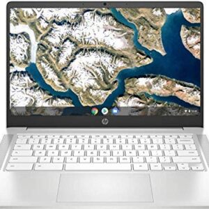 HP Chromebook - 14a-na0022od 14" Intel Pentium Silver N5030 1.1 GHz Intel UHD Graphics 605 4 GB RAM 64 GB eMMC Chrome OS BT Webcam Ceramic White (Renewed)