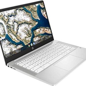 HP Chromebook - 14a-na0022od 14" Intel Pentium Silver N5030 1.1 GHz Intel UHD Graphics 605 4 GB RAM 64 GB eMMC Chrome OS BT Webcam Ceramic White (Renewed)