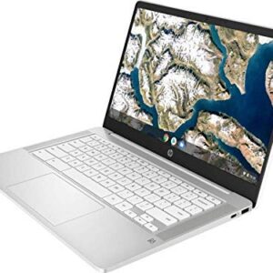 HP Chromebook - 14a-na0022od 14" Intel Pentium Silver N5030 1.1 GHz Intel UHD Graphics 605 4 GB RAM 64 GB eMMC Chrome OS BT Webcam Ceramic White (Renewed)