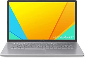 asus vivobook x712 laptop; 17.3″ hd+ 1600×900; intel i5-1035g1 4-core; 12gb ram, 1tb hdd; intel uhd; bluetooth, win 11 home s with 1yr antivirus