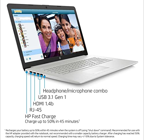 New 2022 HP 17.3" FHD IPS Display, 11th Gen Intel Core i5-1135G7(Beats i7-8500), Windows 11 Home, 8GB RAM, 512GB SSD, Wi-Fi 5, Bluetooth, HDMI, Webcam