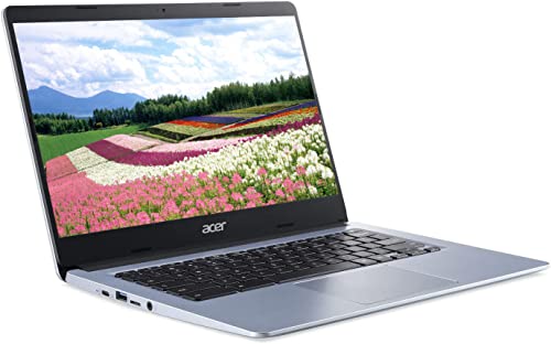 Acer 2022 14 inch HD Touchscreen ThinLight Chromebook, Intel Celeron N4000(UP to 2.6GHz), 4GB RAM, 64GB eMMC, WiFi 5, Webcam, Type-A&C, Up to 12 Hours Battery Life, Chrome OS, w/ CUE Accessories