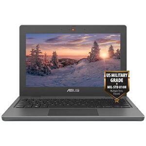 asus student laptop, 12 inch ips anti-glare eye-care hd display, intel celeron n4500, military-grade durability, wi-fi 6, ethernet port, long battery life, windows 10 pro (4gb ram | 128gb ssd)