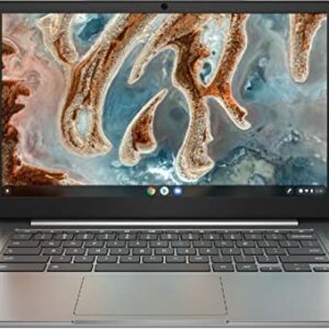 Lenovo Newest Chromebook 14" FHD Touchscreen Laptop for Business,Student, Octa-Core MediaTek MT8183, 4GB RAM, 64GB eMMC+64GB Card, WiFi, Webcam, 10+ Hours Battery, Chrome OS, Arctic Grey, TECL Bundle