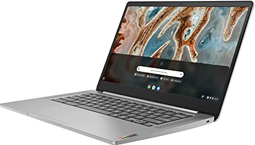 Lenovo Newest Chromebook 14" FHD Touchscreen Laptop for Business,Student, Octa-Core MediaTek MT8183, 4GB RAM, 64GB eMMC+64GB Card, WiFi, Webcam, 10+ Hours Battery, Chrome OS, Arctic Grey, TECL Bundle