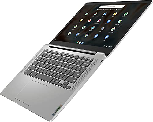 Lenovo Newest Chromebook 14" FHD Touchscreen Laptop for Business,Student, Octa-Core MediaTek MT8183, 4GB RAM, 64GB eMMC+64GB Card, WiFi, Webcam, 10+ Hours Battery, Chrome OS, Arctic Grey, TECL Bundle