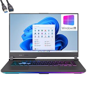 asus rog strix g15 15.6″ 144hz fhd gaming laptop, 8-core amd ryzen 7 4800h (beat i7-10700), 32gb ddr4 ram, 2tb pcie ssd, geforce rtx 3060 6gb, wifi 6, rgb backlit kb, windows 11, broag extension cable