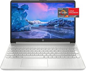 hp 2022 newest 15.6 hd micro-edge laptop，8-cores amd ryzen 7 5700u(up to 4.3ghz), 16gb ddr4 ram, 512gb pcie ssd, full-size kb, wifi 6, bluetooth 5.2, hdmi, windows 11, silver, w/ 3in1 accessories