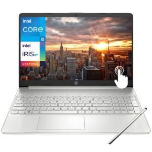 hp touchscreen laptop 15.6″ hd display, intel core i5-1155g7(beat i7-1065g7), 16 gb ram – 512 gb ssd, intel iris xe graphics, numeric pad, bluetooth 5, long battery life, windows 11 home, silver