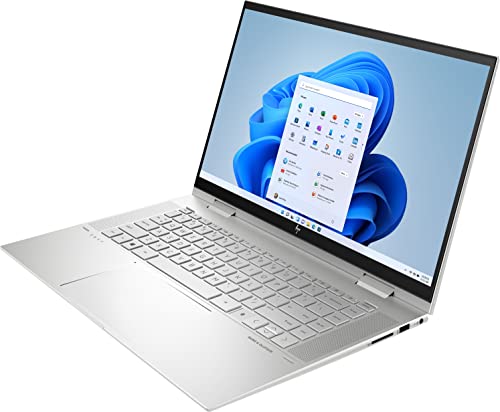 HP 2022 Envy X360 15.6" FHD IPS Touchscreen 2-in-1 Laptop 12th Intel Core i7-1260P 12-Core Iris Xe Graphics 64GB DDR4 2TB SSD Thunderbolt 4 WiFi 6 Backlit KB FP Reader Win 10 Pro w/ RATZK 32GB USB