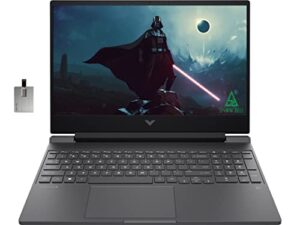 hp 2022 victus 15.6″ 144hz gaming laptop, intel 12th core i5-12450h, 64gb ram, 2tb pcie ssd, nvidia geforce gtx 1650 graphics 4gb, backlit keyboard, windows 11 pro, mica silver, 32gb usb card