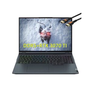 lenovo legion 5 pro 16″ 165hz qhd ips nvidia g-sync 500 nits gaming laptop, amd ryzen 9-6900hx, 32gb ddr5 ram 2tb pcie ssd, rtx 3070 ti 8gb gddr6 tgp 150w, with hdmi