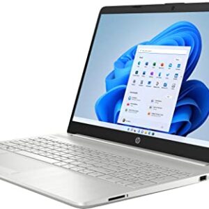 2022 HP Notebook 15 Laptop, 15.6" HD Display, Intel Celeron N4120 Processor, 8GB DDR4 Memory, 128GB SSD, Webcam, USB Type-C, RJ-45, HDMI, Long Battery Life, Windows 11 Home, Silver (Renewed)