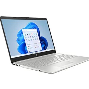 2022 HP Notebook 15 Laptop, 15.6" HD Display, Intel Celeron N4120 Processor, 8GB DDR4 Memory, 128GB SSD, Webcam, USB Type-C, RJ-45, HDMI, Long Battery Life, Windows 11 Home, Silver (Renewed)