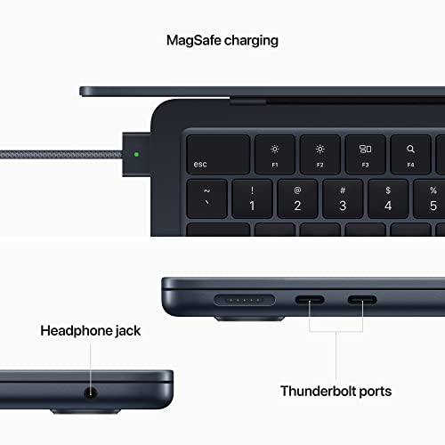 Apple 2022 MacBook Air M2, 16GB RAM, 256GB Storage - Midnight (Z160000AU)