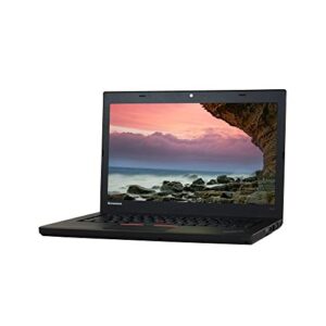 lenovo thinkpad t450 14in laptop, core i5-5300u 2.3ghz, 8gb ram, 500gb hdd, windows 10 pro 64bit, webcam (renewed)