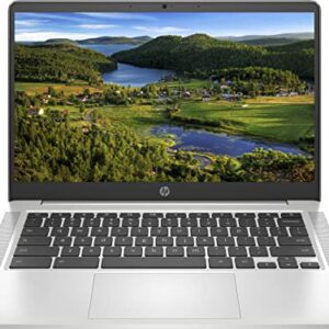 2022 Newest HP Chromebook Laptop, 14" HD Screen, AMD 3015Ce Processor, 4GB RAM, 32GB eMMC Flash Memory, Webcam, WiFi, Bluetooth, Fast Charge, Chrome OS, Mineral Silver (Renewed)