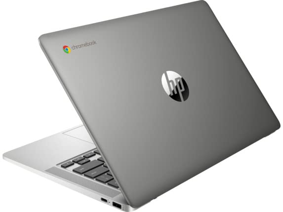 2022 Newest HP Chromebook Laptop, 14" HD Screen, AMD 3015Ce Processor, 4GB RAM, 32GB eMMC Flash Memory, Webcam, WiFi, Bluetooth, Fast Charge, Chrome OS, Mineral Silver (Renewed)