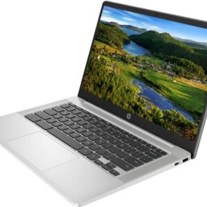 2022 Newest HP Chromebook Laptop, 14" HD Screen, AMD 3015Ce Processor, 4GB RAM, 32GB eMMC Flash Memory, Webcam, WiFi, Bluetooth, Fast Charge, Chrome OS, Mineral Silver (Renewed)