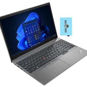 Lenovo ThinkPad E15 Gen 4 Home & Business Laptop (Intel i5-1235U 10-Core, 8GB RAM, 256GB SSD, Intel UHD, 15.6" 60Hz Full HD (1920x1080), WiFi, Bluetooth, Webcam, Win 10 Pro) with Dockztorm Hub