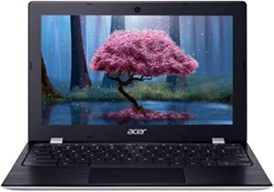 acer 2022 11″ hd ips anti-glare touchscreen chromebook, intel celeron processor up to 2.60 ghz, 4gb ram, 64gb ssd, ultra-fast 6th gen wifi speed, chrome os(renewed) (dale black)