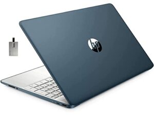 hp 2022 15.6″ fhd laptop, amd ryzen 5-5500u processor(beats intel i7-1065g7), 32gb ram, 2tb pcie ssd, amd radeon graphics, hd webcam, bluetooth, wi-fi, win 11, blue, 32gb usb business card