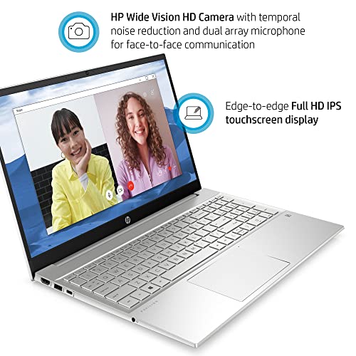 HP Latest Pavilion Laptop | 15.6" FHD IPS Touch | Intel 10-Core 1255U | NVIDIA GeForce MX550 | 64GB DDR4 2TB NVMe SSD | WiFi | USB-C | HDMI | Backlit KB | Windows 11 Home