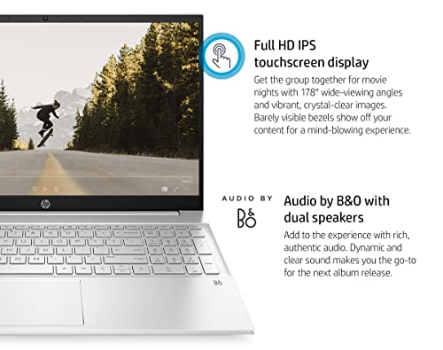 HP Latest Pavilion Laptop | 15.6" FHD IPS Touch | Intel 10-Core 1255U | NVIDIA GeForce MX550 | 64GB DDR4 2TB NVMe SSD | WiFi | USB-C | HDMI | Backlit KB | Windows 11 Home