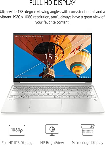 HP Latest Pavilion Laptop | 15.6" FHD IPS Touch | Intel 10-Core 1255U | NVIDIA GeForce MX550 | 64GB DDR4 2TB NVMe SSD | WiFi | USB-C | HDMI | Backlit KB | Windows 11 Home