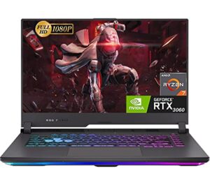 asus rog strix g15 gaming laptop 2023 newest, 15.6″ ips 144hz display, nvidia geforce rtx 3060, amd ryzen 7 4800h (8-core), 16gb ram, 1tb ssd, backlit keyboard, windows 11 home, bundle with cefesfy